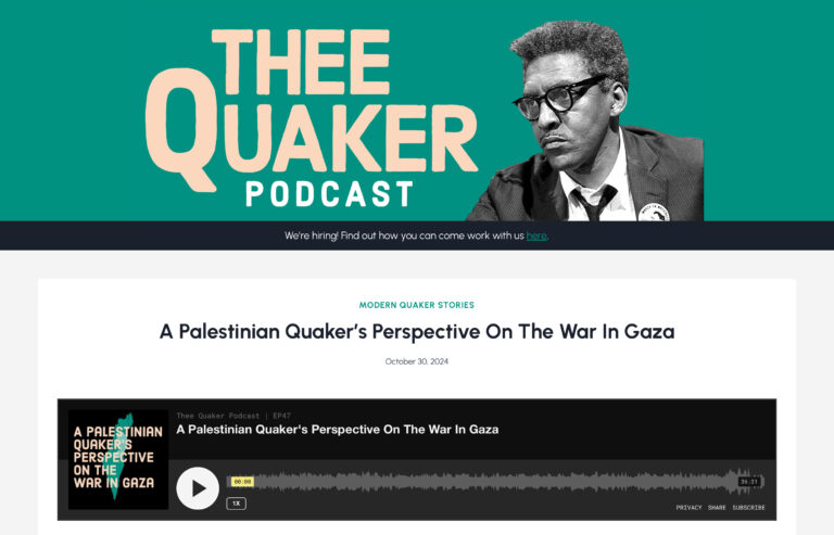 Quaker-Palestinian Solidarity – Quaker Sumud